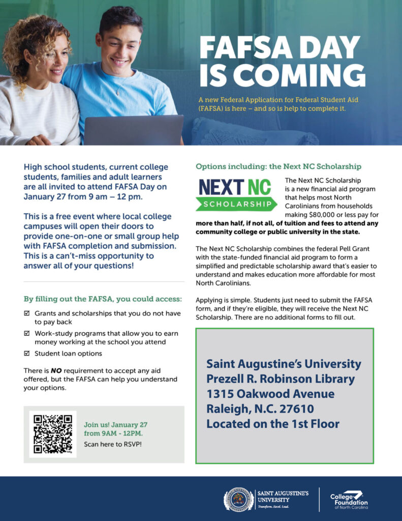 FAFSA Day - Saint Augustine's University